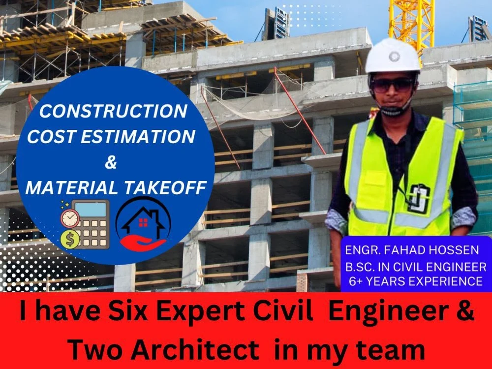 Material takeoff, quantity takeoff, cost estimation & Civil Engineering | Upwork