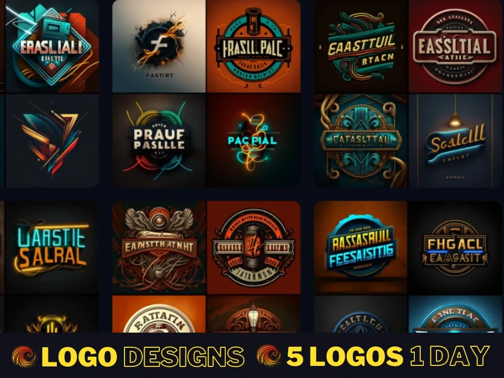 5 modern logo designs in 1 day | Upwork