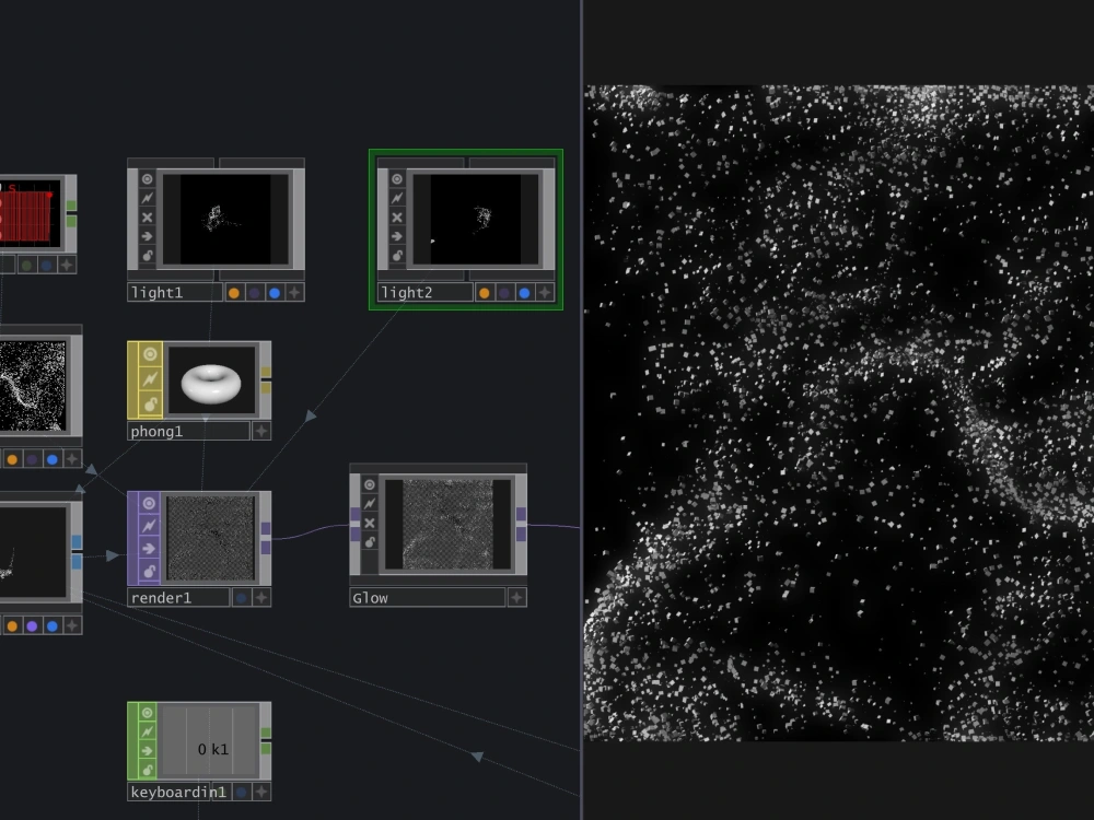 A TouchDesigner patch for the interactive installation | Upwork