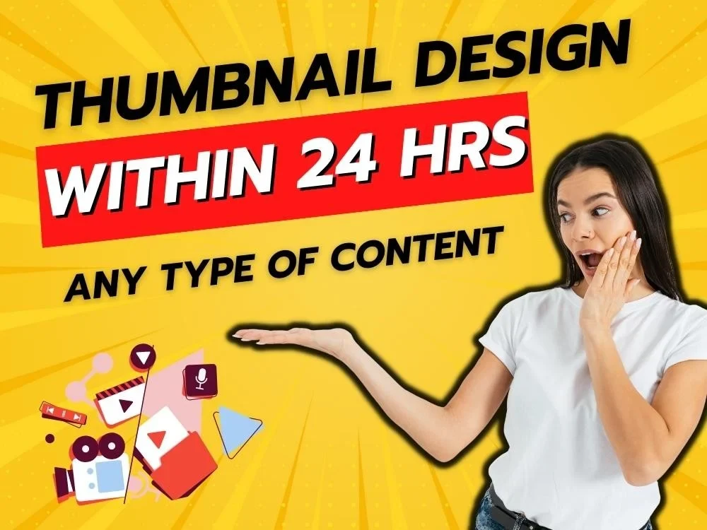 Custom eye catchy viral thumbnails for your content | Upwork