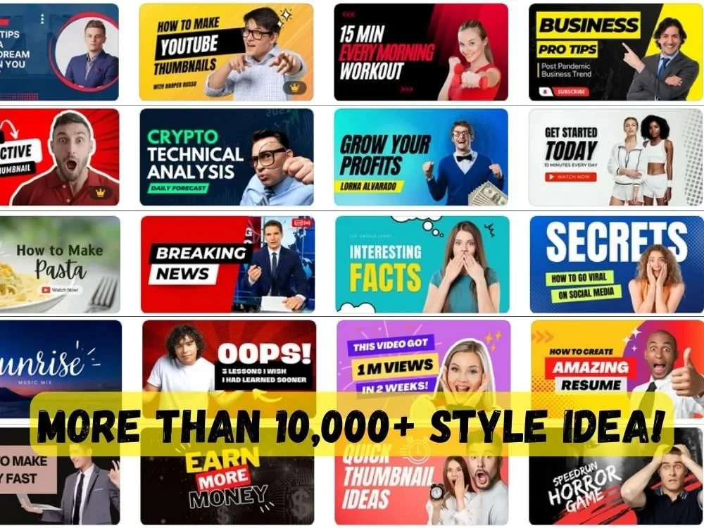 Custom eye catchy viral thumbnails for your content | Upwork