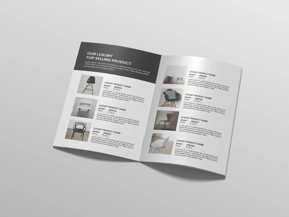 Product catalog design, booklet, sell sheet, magazine, pdf with ...