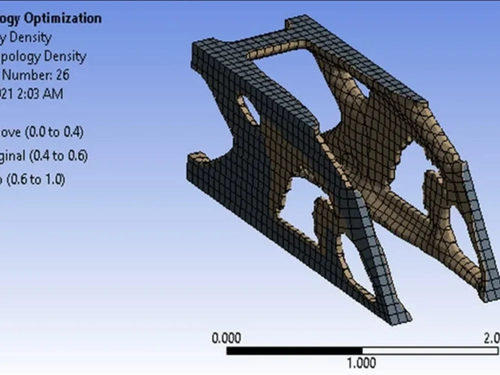 Topology optimization done on ansys, hyperworks, abaqus and msc nastran ...