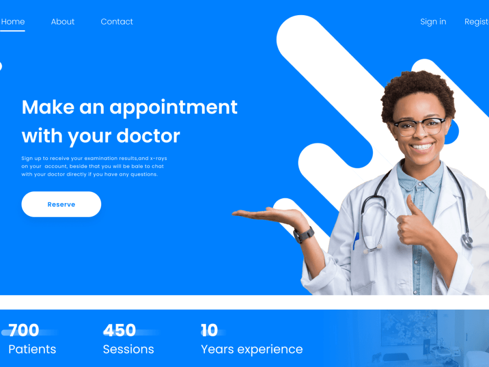 UI/UX Design for a clinic (Medical Website) | Upwork