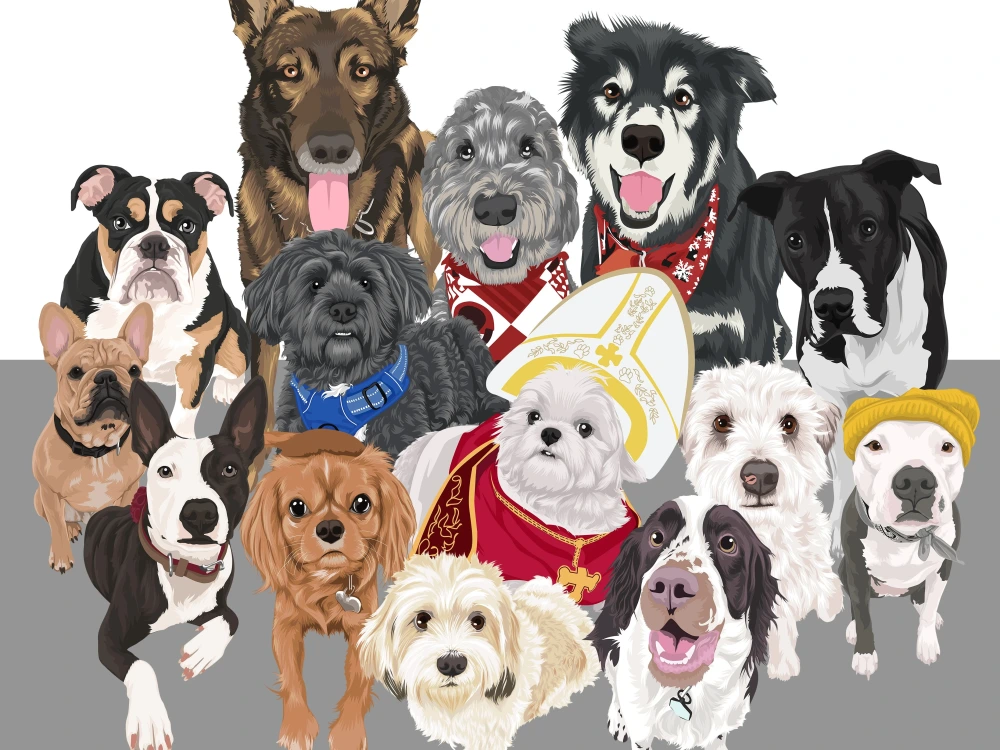 A vector portrait of your pet | Upwork