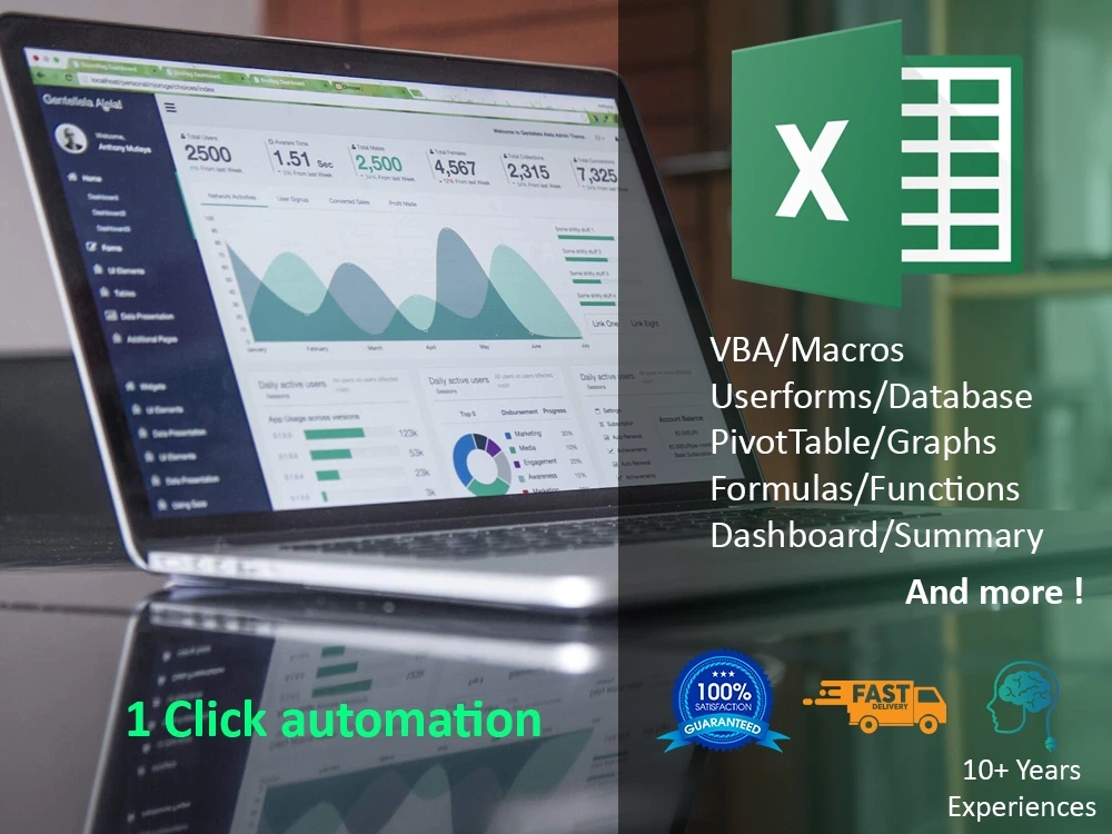 Custom Excel Solutions With Formula Vba Macros Upwork