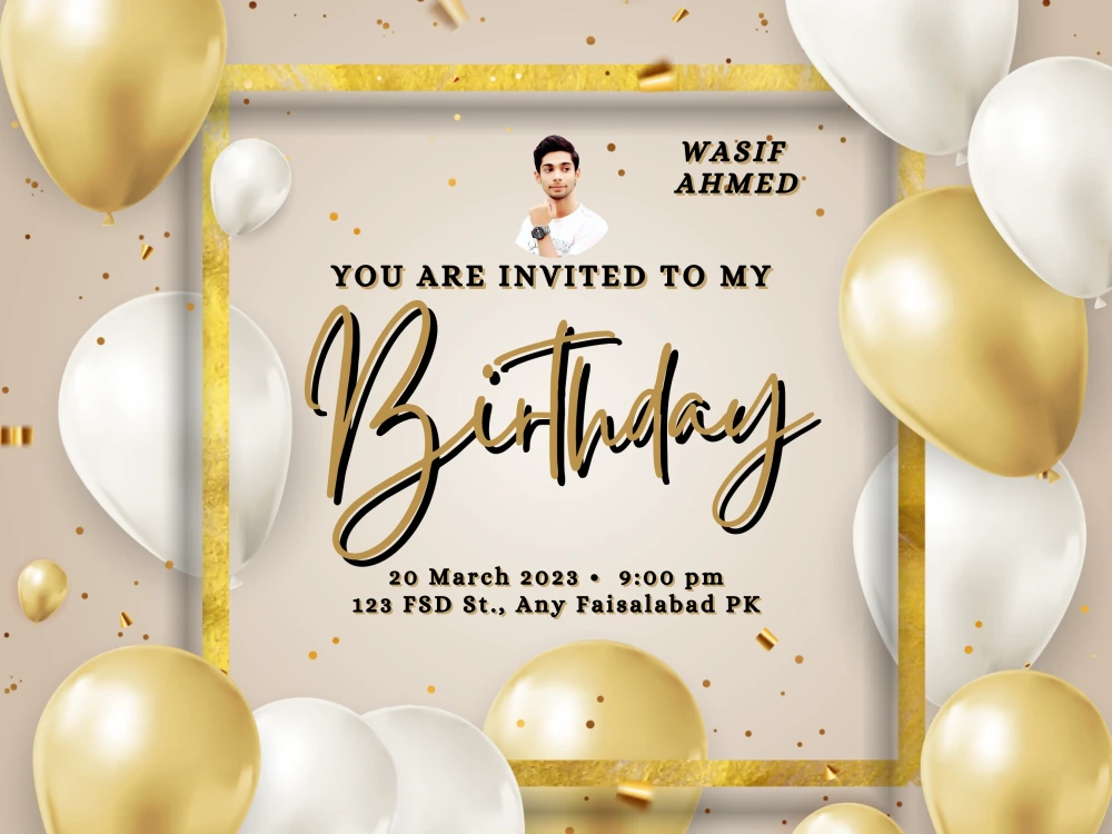 Invitation, birthday and greeting post designs | Upwork