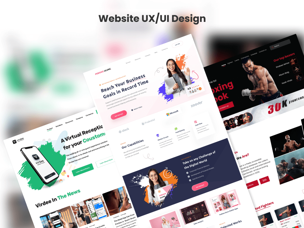 A Modern Professional and Responsive website UX/UI Design for your ...