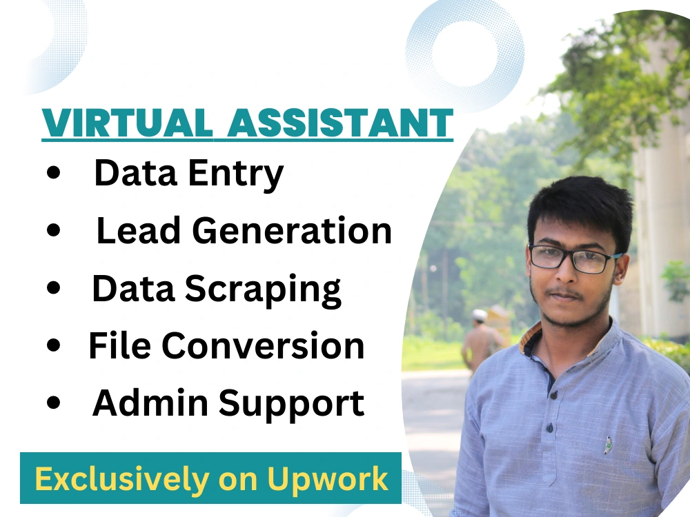 A Data Entry Specialist, Virtual Assistant & Lead Generation | Upwork