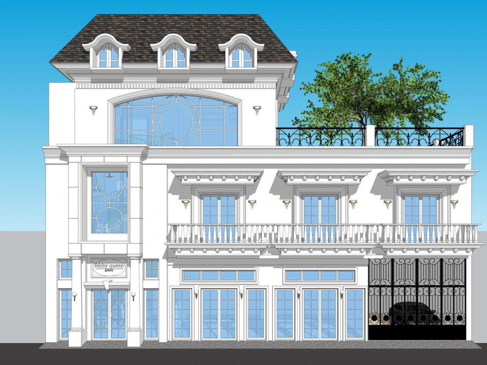 Architecture 3d modeling for interior and building project with ...