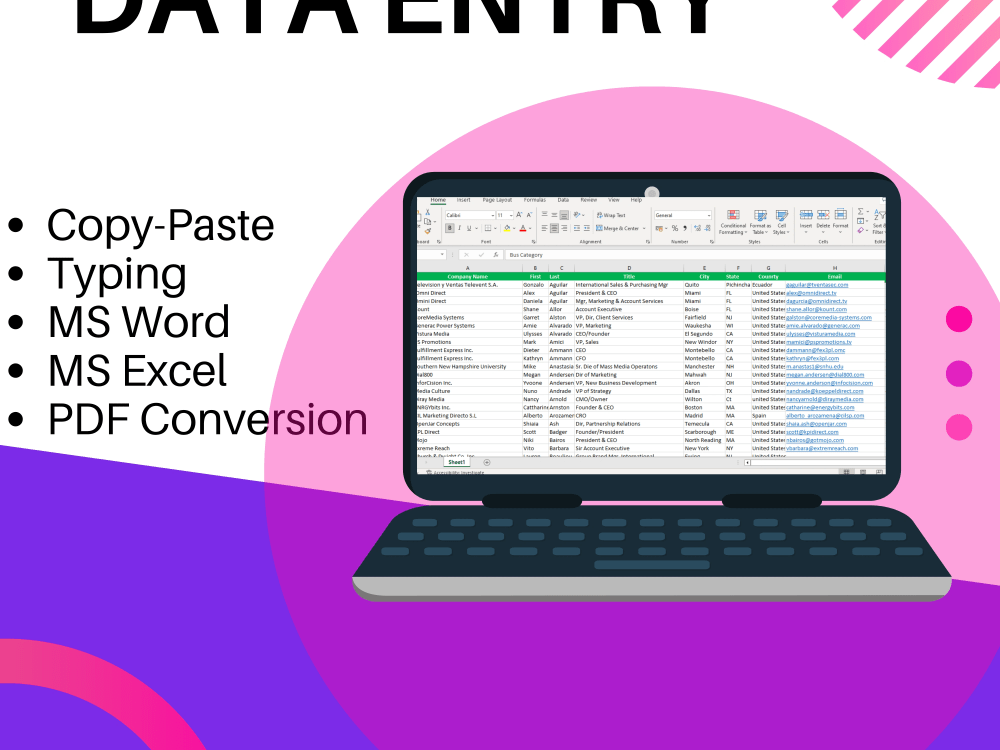 Accurate Data Entry Typing And Pdf Conversion Into Ms Word And Ms Excel Upwork