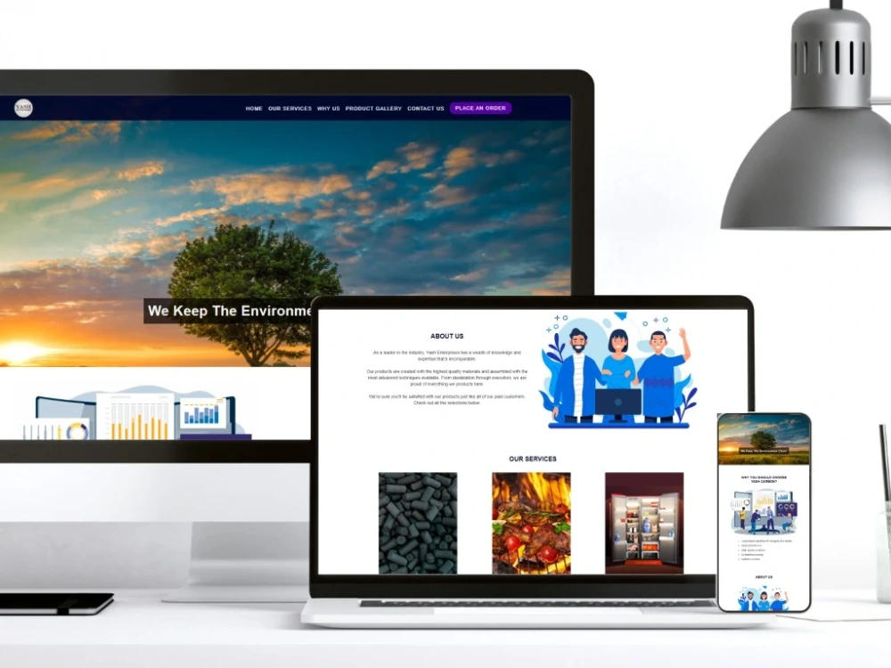 An attractive and responsive website | Upwork