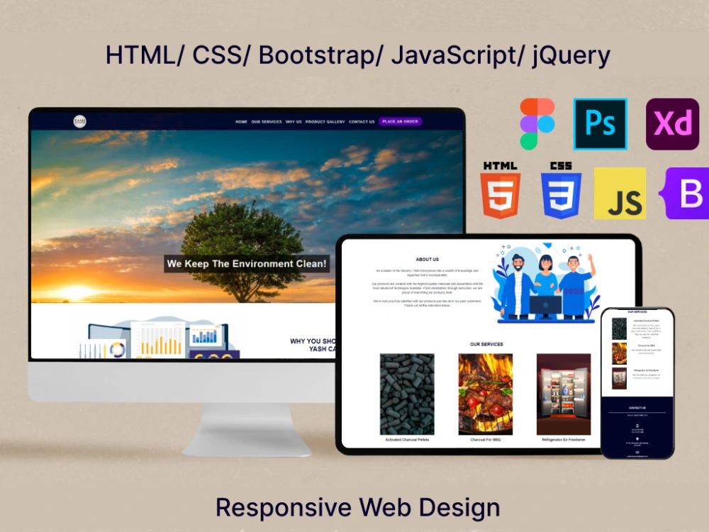 An attractive and responsive website | Upwork