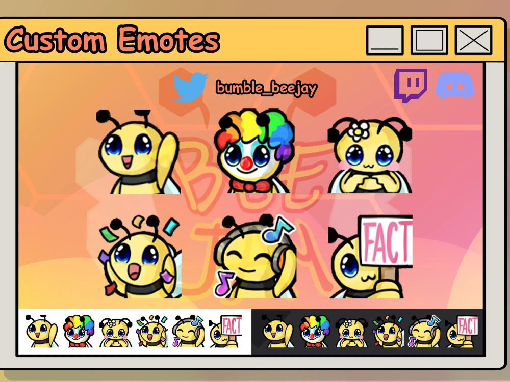 Twitch.tv Emotes designed and coloured | Upwork