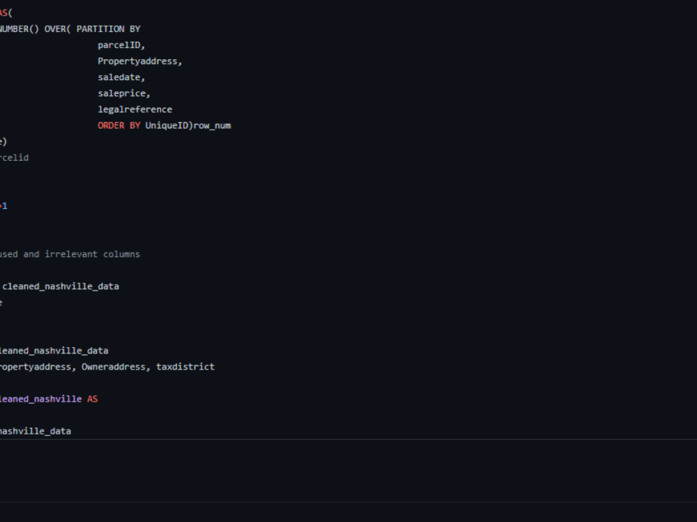 A clean data that is consistent, valid and accurate using SQL | Upwork