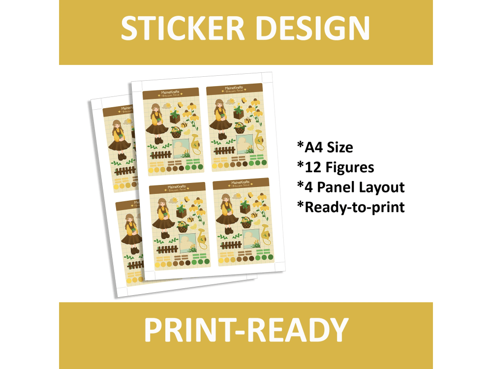 A ready to print Sticker Design | Upwork