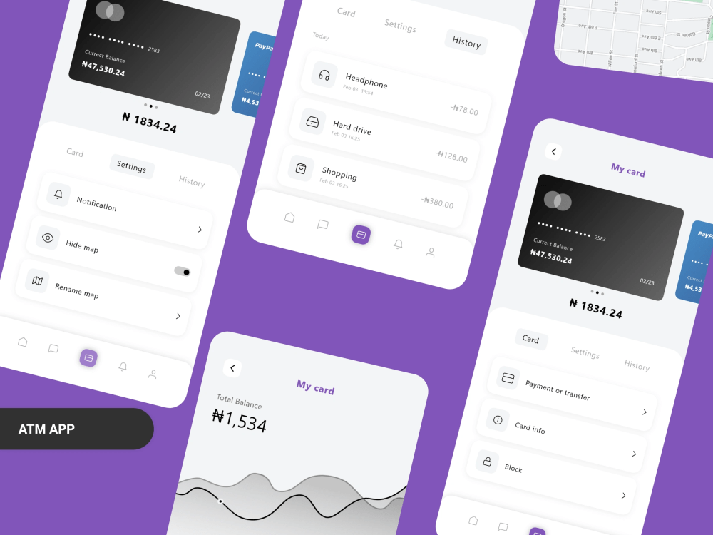 A unique ATM mobile app Design. | Upwork