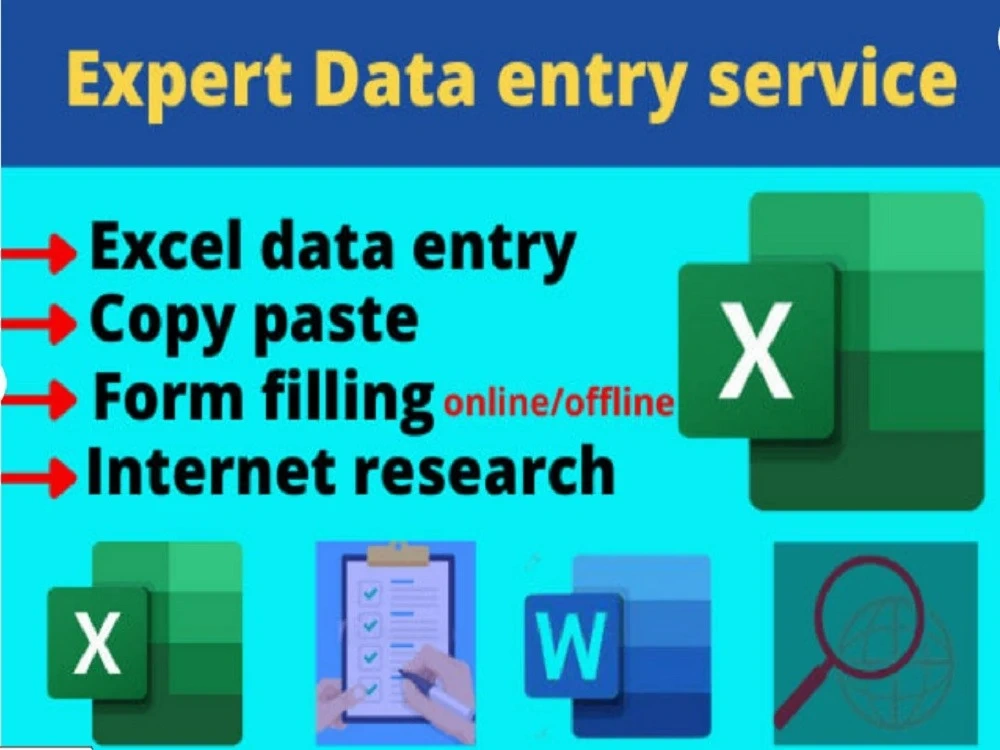 Excel data entry, formulas, dashboard, cleaning and formatting service ...