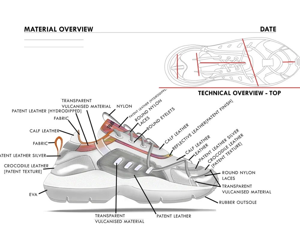 Shoe tech pack & 3D Design. | Upwork
