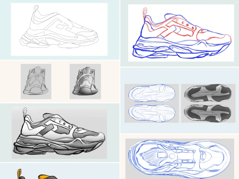 Shoe tech pack & 3D Design. | Upwork