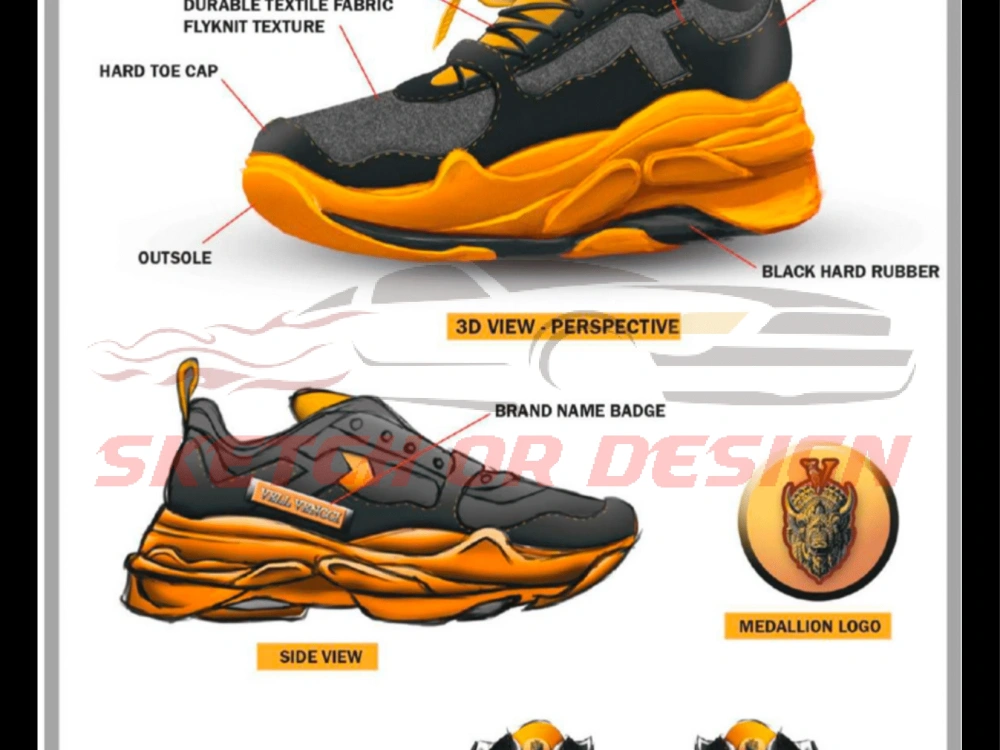 Shoe tech pack & 3D Design. | Upwork