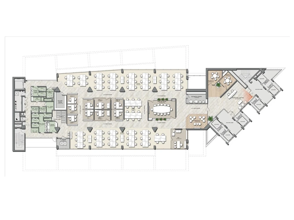 A high-resolution rendered floor plan for marketing | Upwork