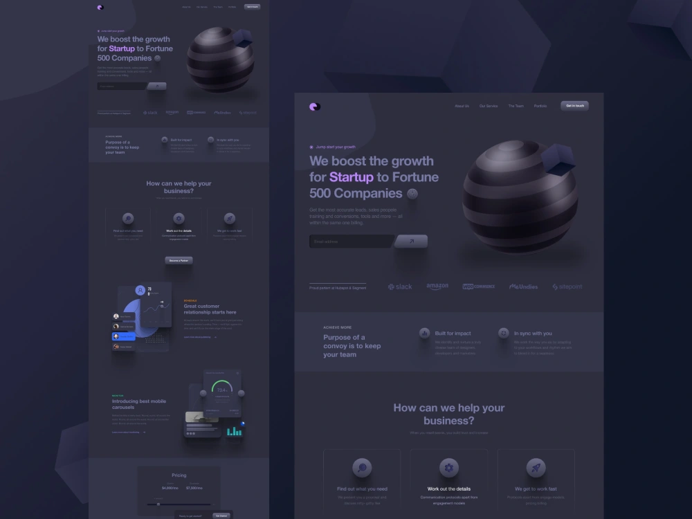 Conversion Rate Optimized Landing Page UI design in Figma/XD | Upwork