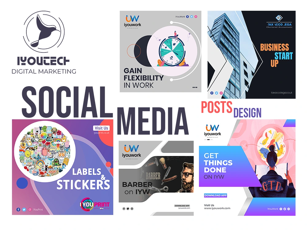 Creative and Professional looking social media post designs | Upwork