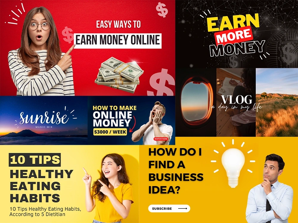 Excellent, attractive and eye-catchy youtube thumbnail design | Upwork