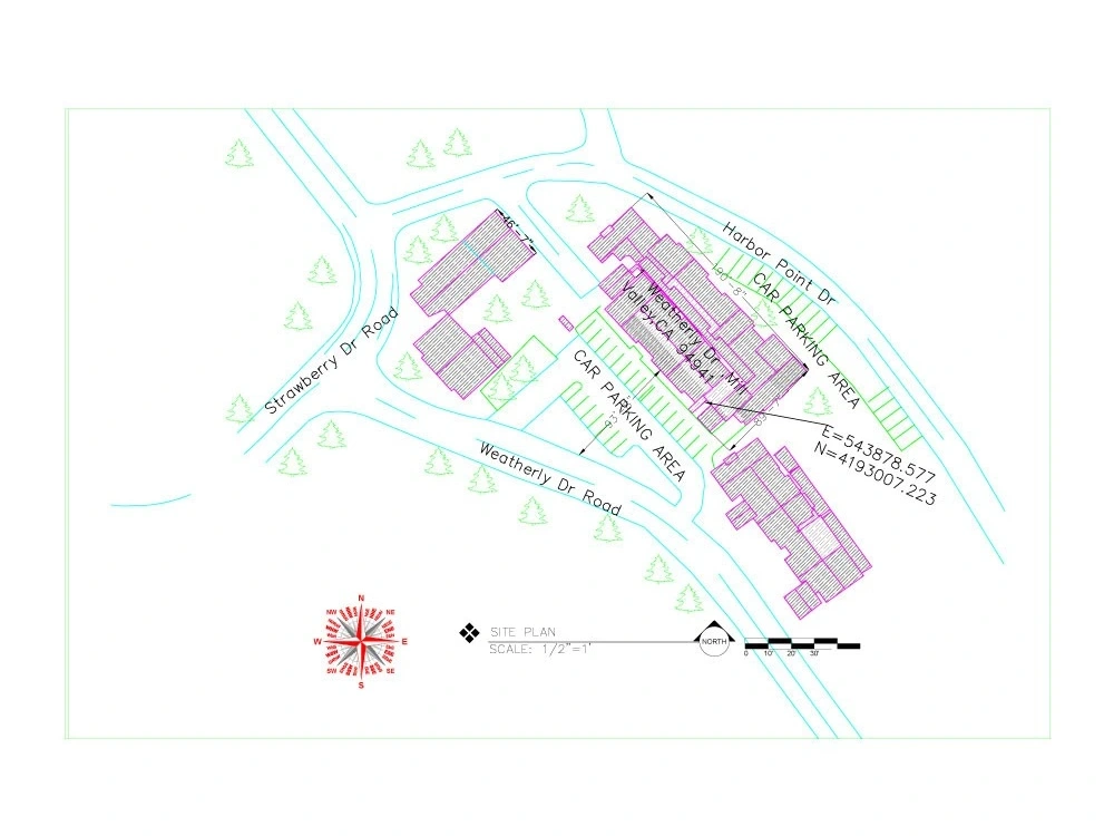 A site plan using google map | Upwork