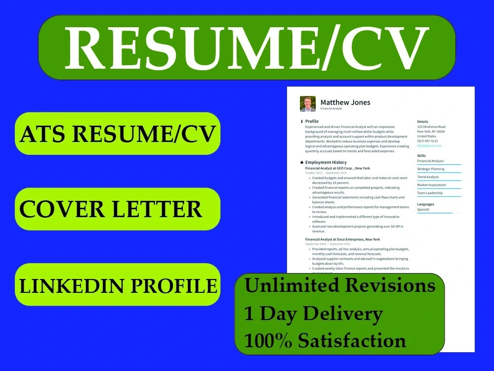 Revamped resume tailored to your next job | Upwork