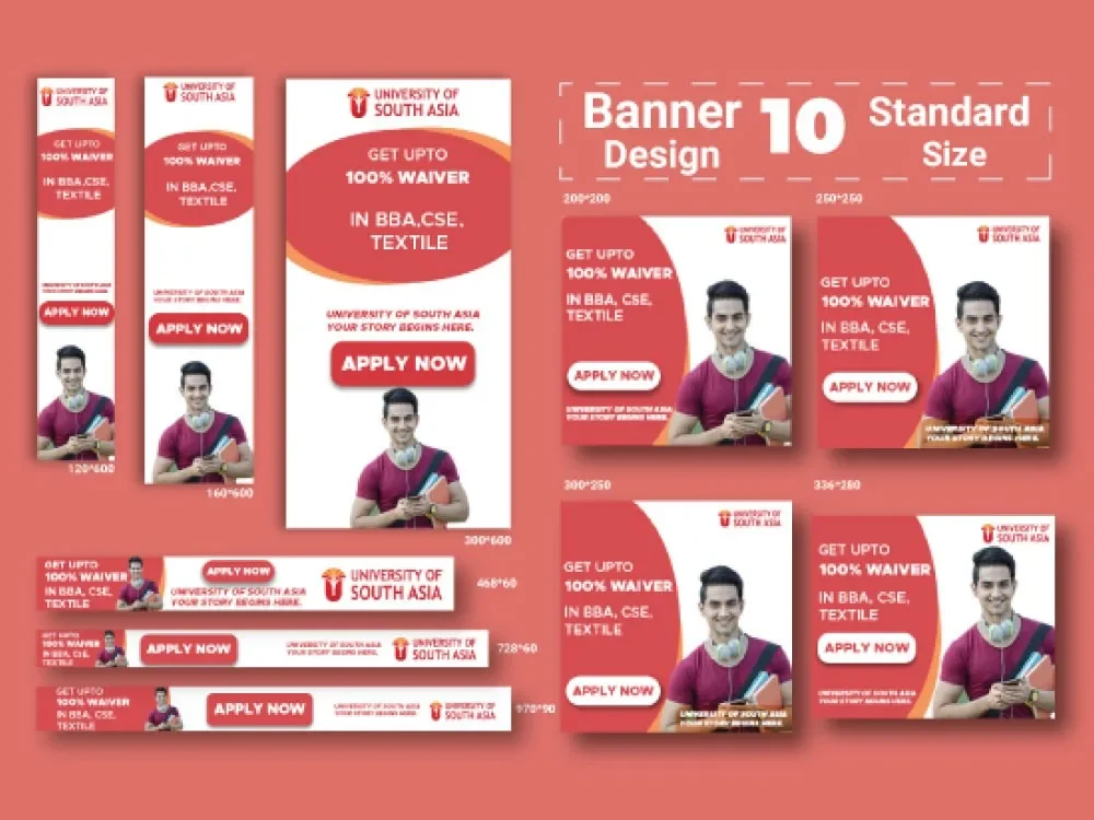 Full set professional google display ads banner | Upwork