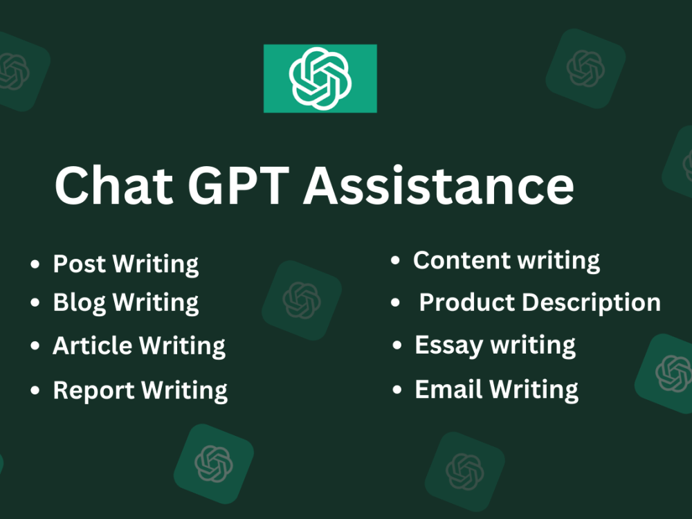 Expert in Chat GPT Content writing, Data entry, Product description ...