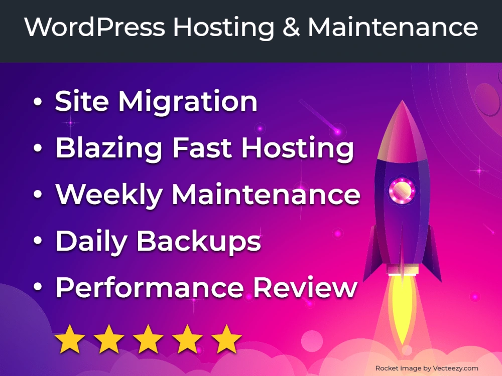 Blazing fast WordPress hosting and weekly maintenance | Upwork