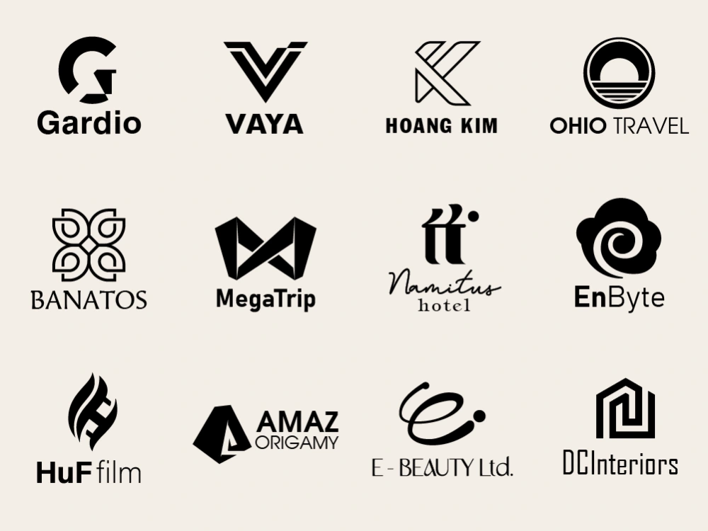 A Minimalist, Lettermark, Geometric Logo Design for Startups | Upwork