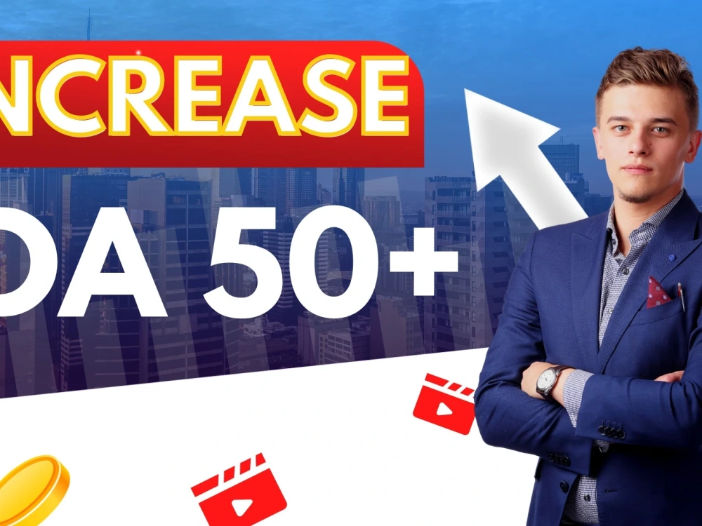 Increase moz da domain authority 50 plus | Upwork