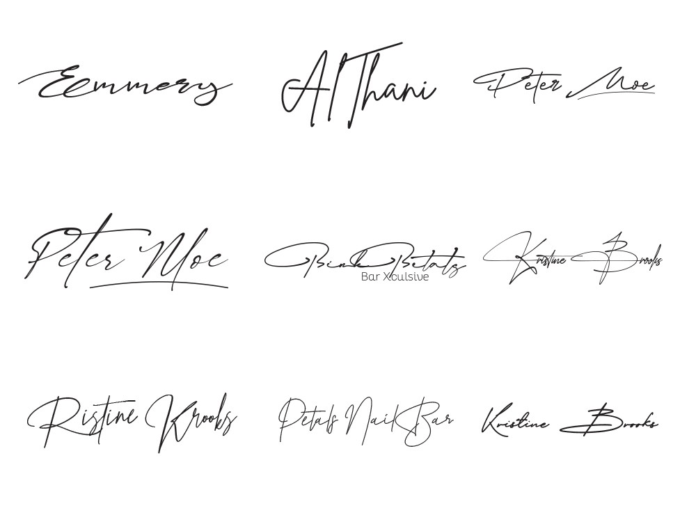 Signature And Autograph Logo Design | Upwork