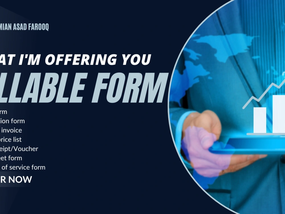 Professional Interactive fillable PDF Form | Upwork