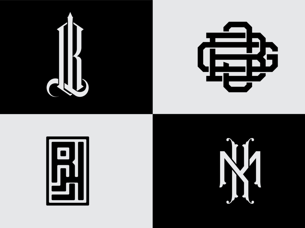 A unique and modern monogram logo for your business | Upwork