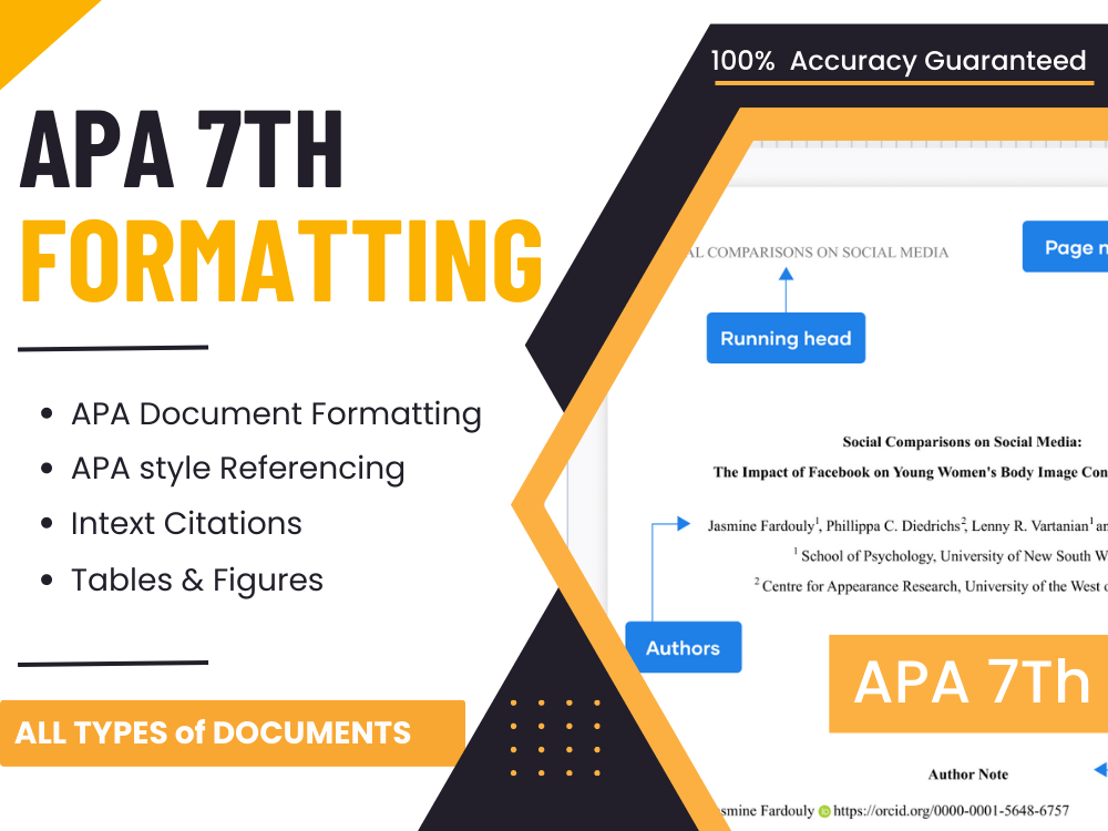 Document in APA 7th formatting with APA Referencing and Intext ...