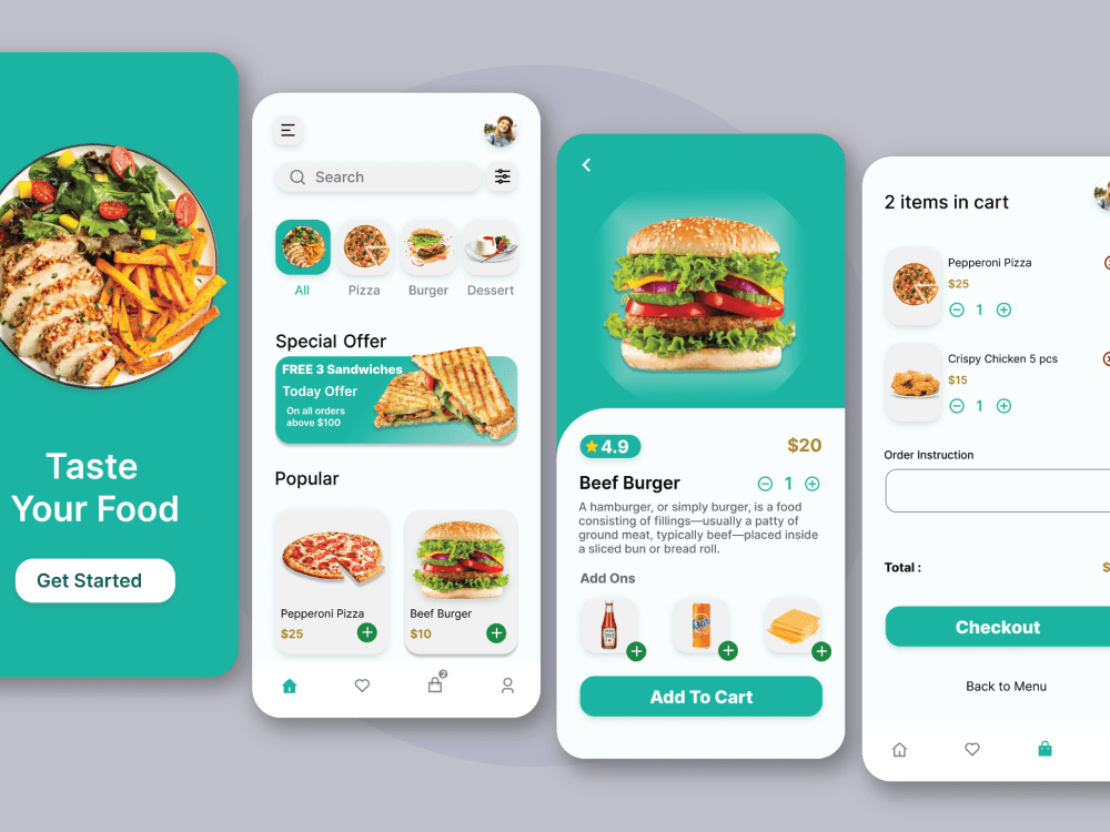 Modern mobile app UI UX Design and website UI UX design for you | Upwork