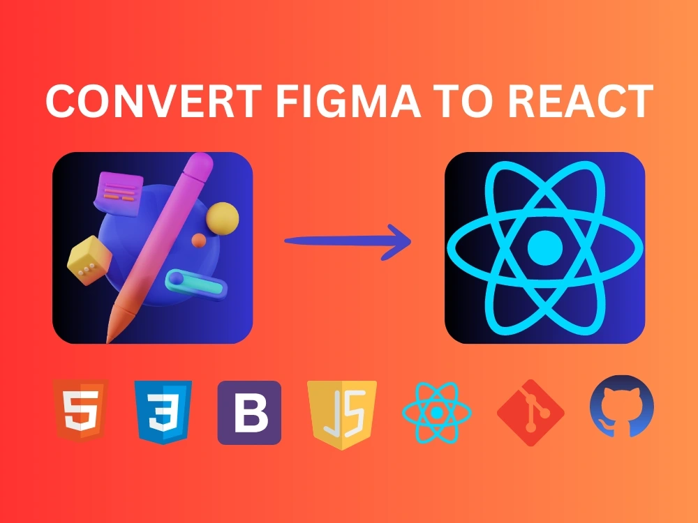 A responsive react website from your figma design | Upwork