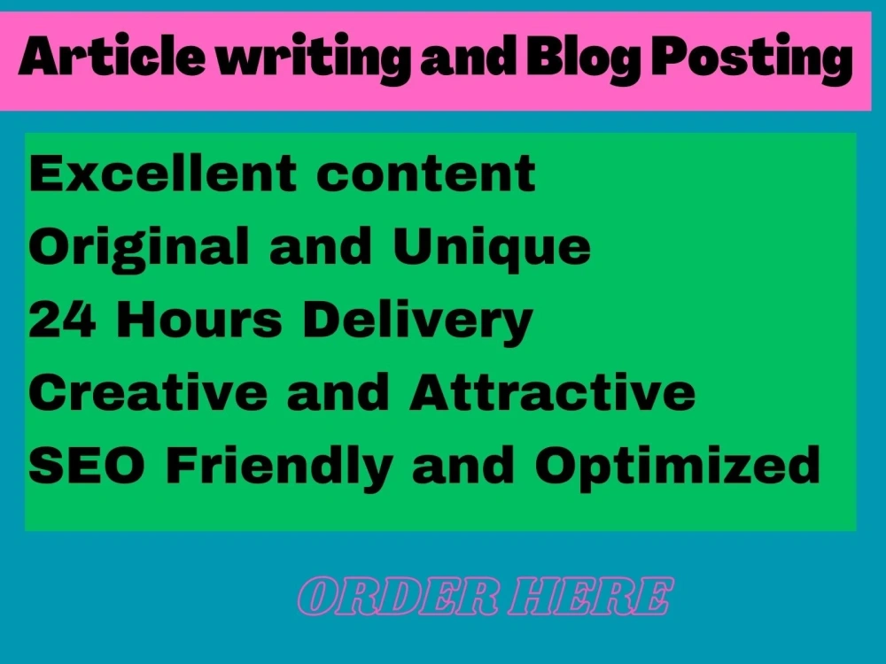 Excellent Article/ Blog post/Content/Copy/Research | Upwork