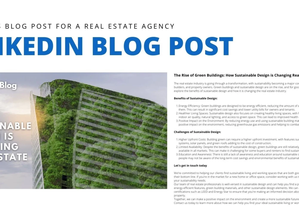 High professional linkedIn blog post for your industry | Upwork