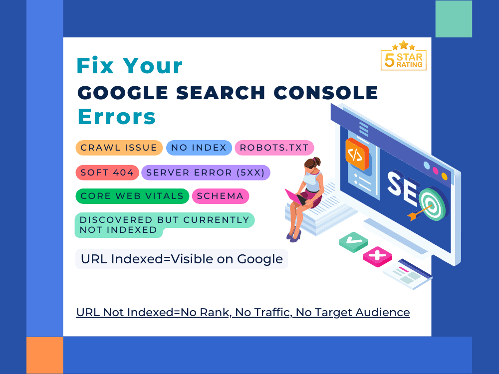 A proper solution for Google search console errors and Indexing | Upwork
