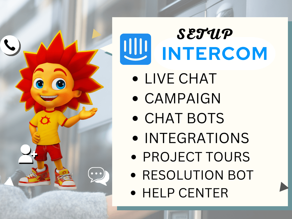 An automated and intercom chatbot setup and live chat support | Upwork