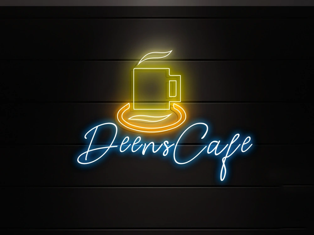 An amazing neon sign, neon logo, neon glowing text for your business ...