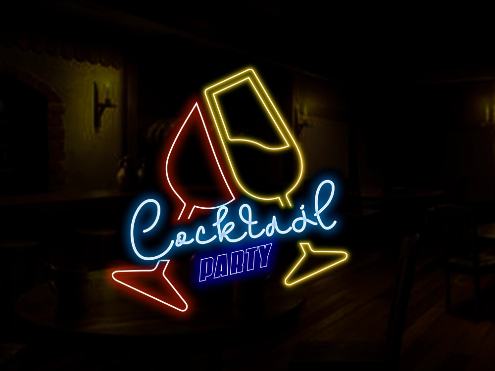 An amazing neon sign, neon logo, neon glowing text for your business ...