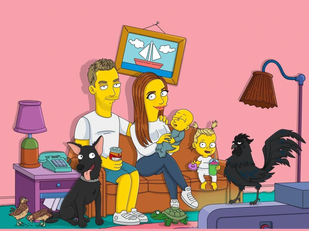 A cartoony digital portrait in the Simpsons style | Upwork