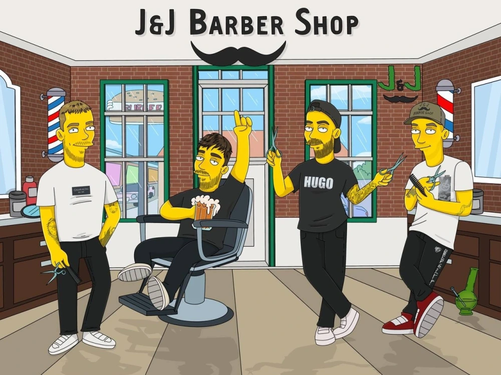 A cartoony digital portrait in the Simpsons style | Upwork